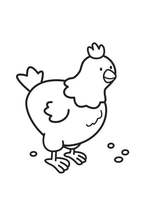 Disegno da colorare gallina - Disegni Da Colorare E Stampare Gratis ...