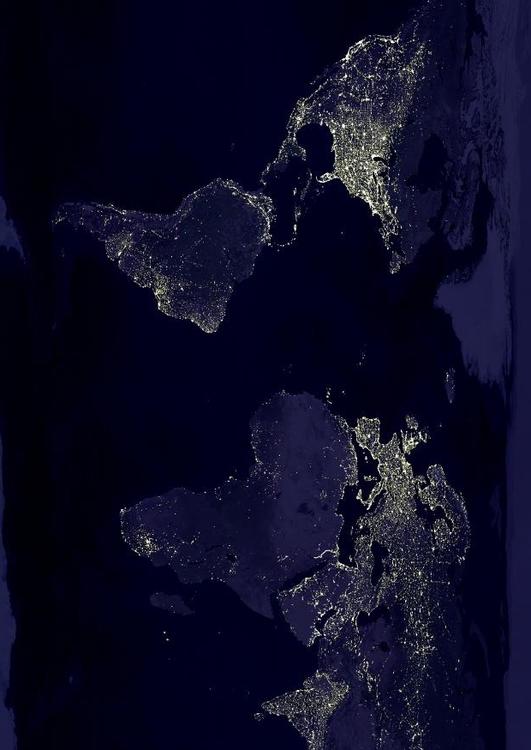 Foto di La Terra di notte – Immagini da Stampare Gratis – Immagine 8025