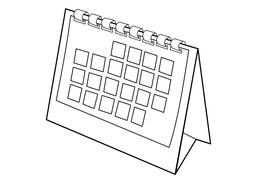Disegni da colorare di Il tempo: orologio, calendario, tempo...