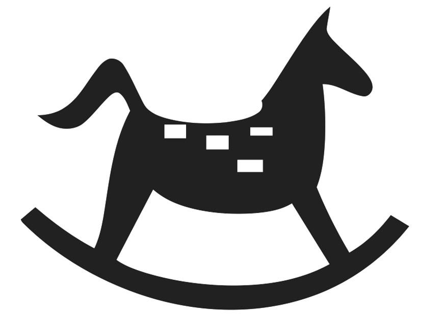 Disegno da Colorare di cavalluccio a dondolo – Disegni da Colorare e ...