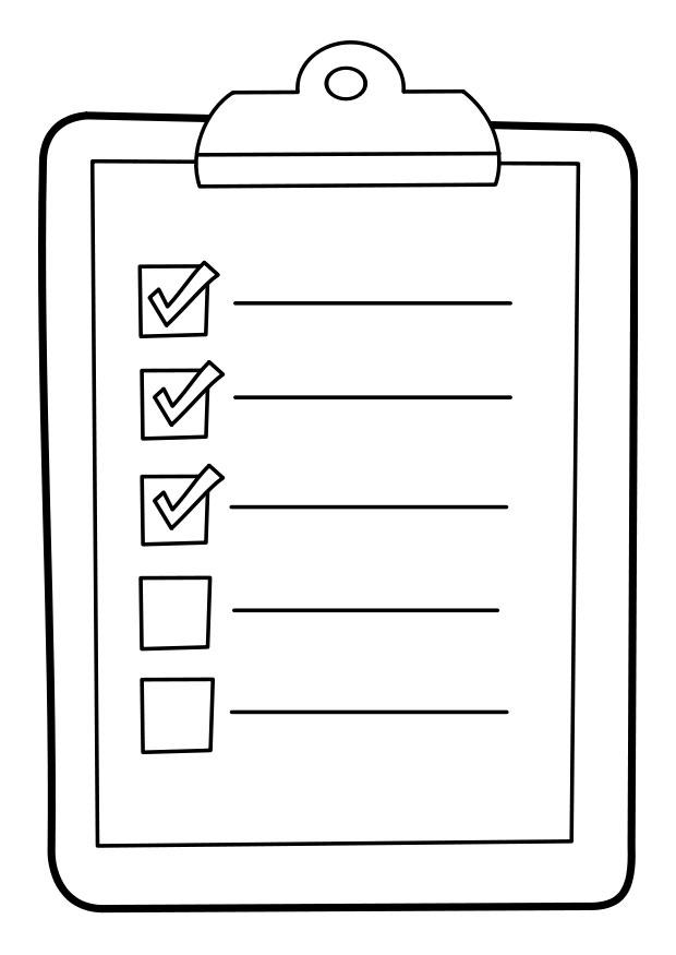 Disegno da Colorare di lista – Disegni da Colorare e Stampare Gratis ...
