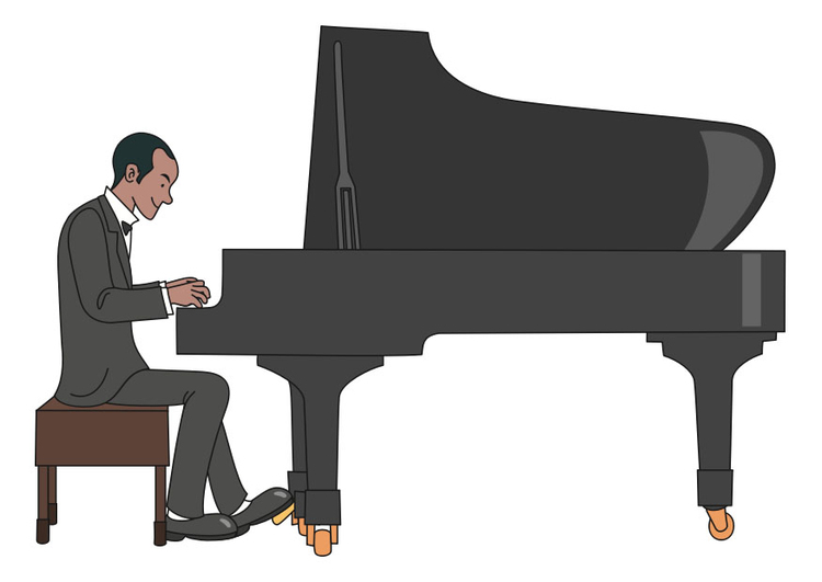 Immagine suonare il piano - Disegni Da Stampare Gratis - Imm. 30378 Immagine suonare il piano - Disegni Da Stampare Gratis - Imm. 30378